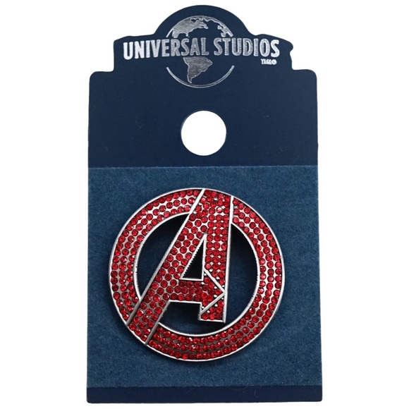 Universal | Other | Universal Studios Marvel Avengers Logo Bling Pin ...